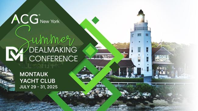 2025 ACG NY Summer Dealmaking Conference | ACG New York